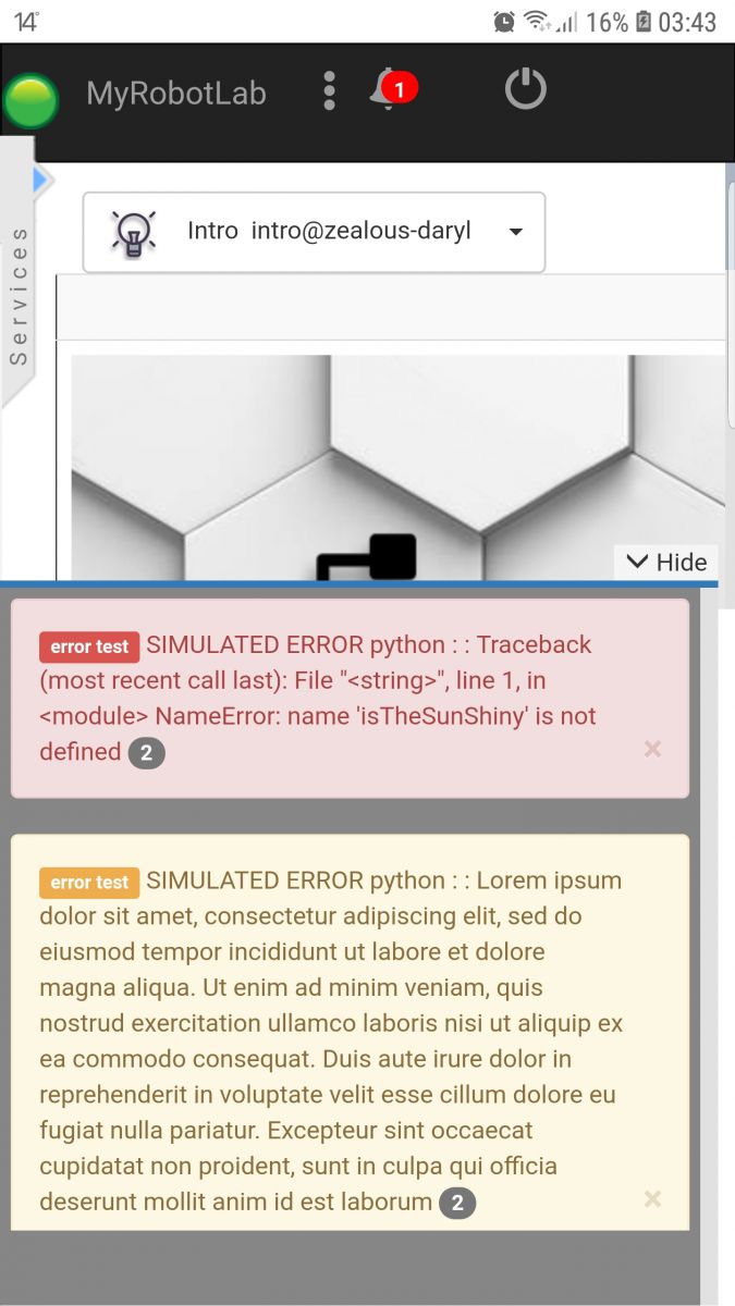 ServoMixer UI | MyRobotLab